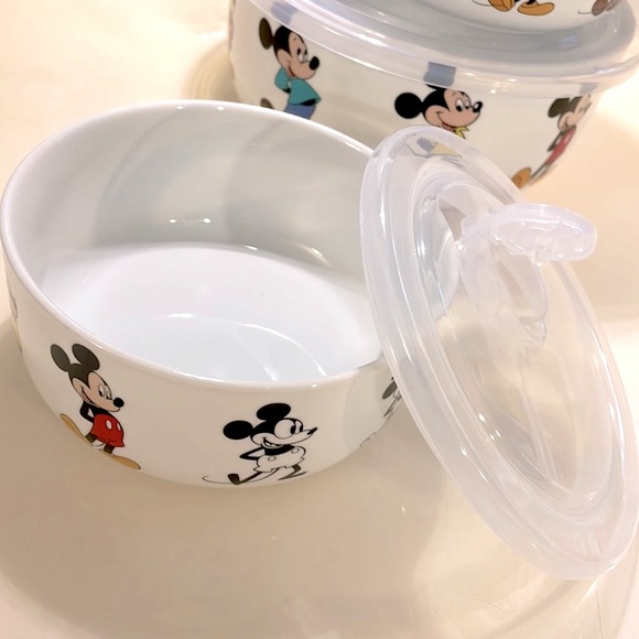 Disney | Kitchen | Disney Mickey Mouse Evolution 3pc Vented Ceramic ...